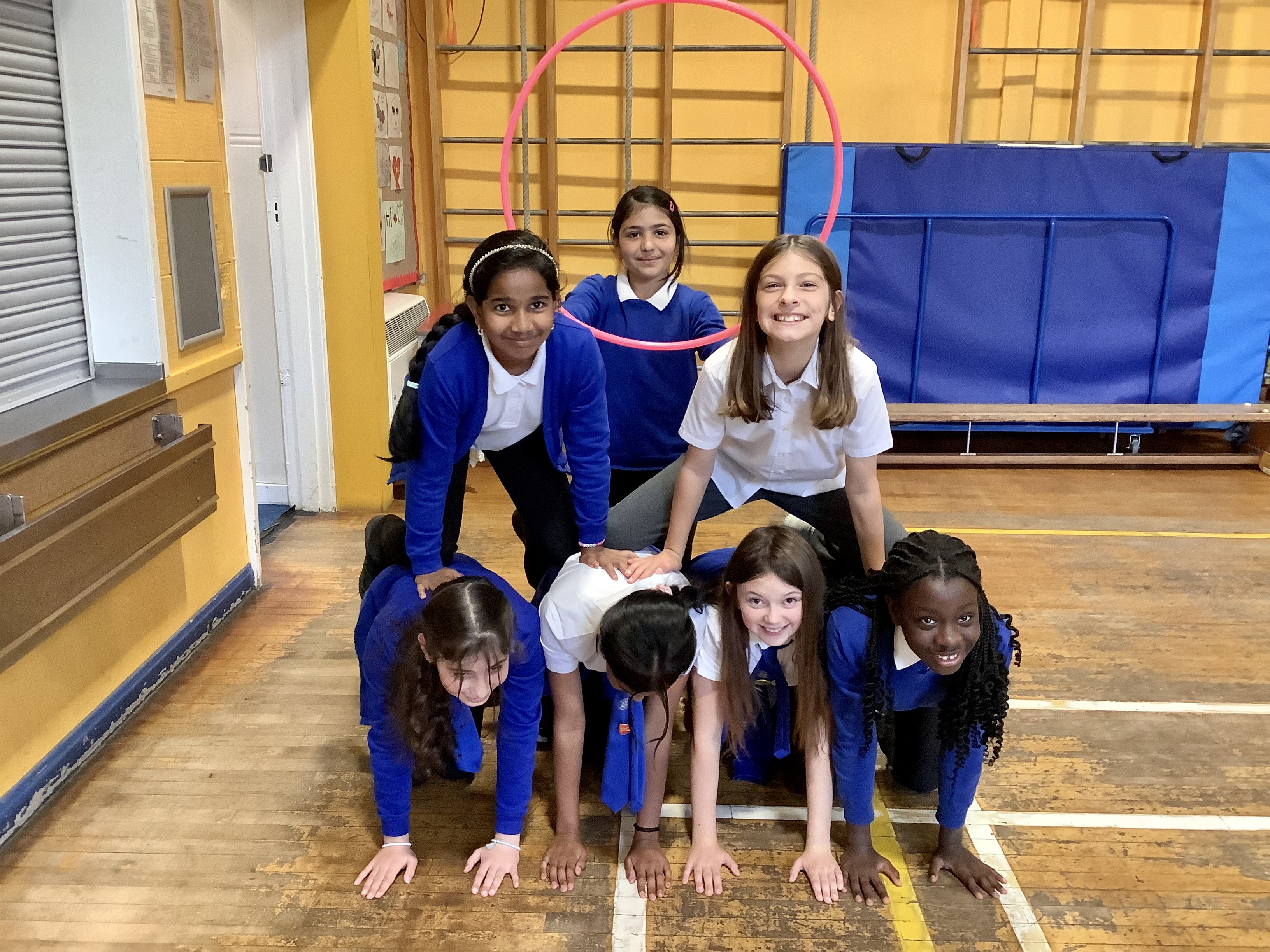 P7 enjoying a drama workshop – St Cuthbert's RC Primary School